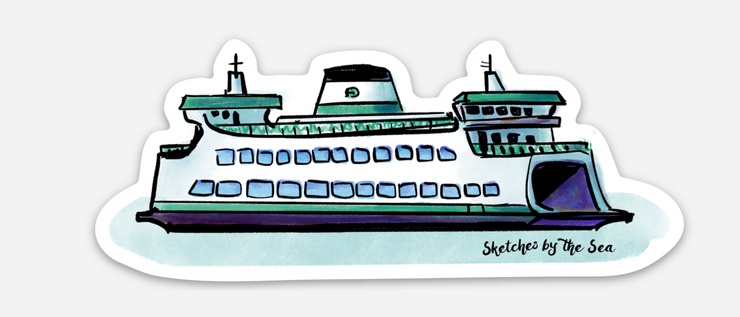 Ferry Sticker ST831 – Sketches By The Sea